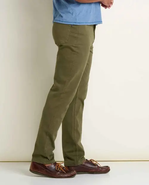 TOAD & CO Tamarack Slim Jean In Twill With Flexform Waistband - Olive