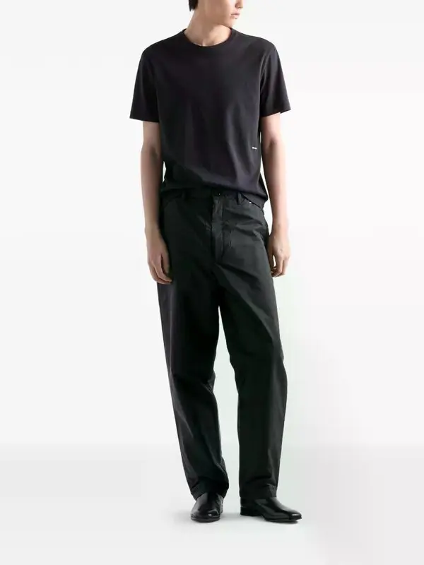 Prada Logo-embroidered Short-sleeve T-shirt