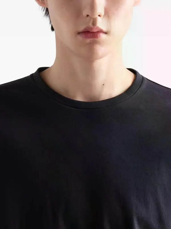 Prada Logo-embroidered Short-sleeve T-shirt