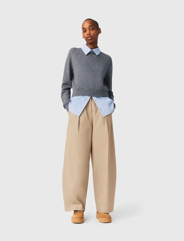 Maje Cotton Balloon Trousers
