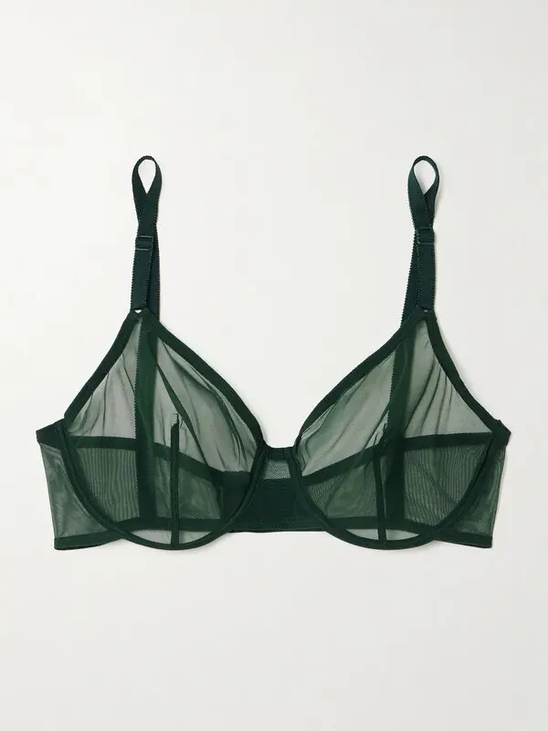 ERES Eden Tonique Stretch-tulle Underwired Bra - Green