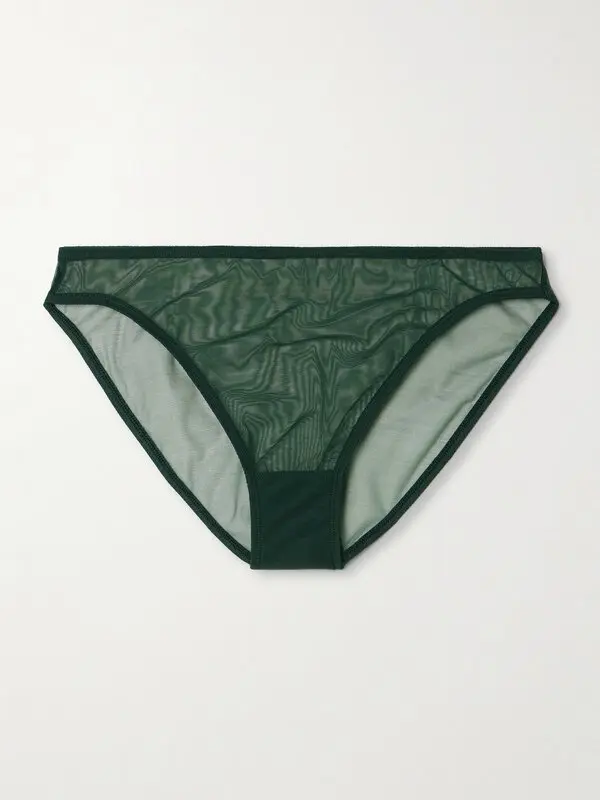 ERES Bambin Tonique Stretch-tulle Briefs - Green