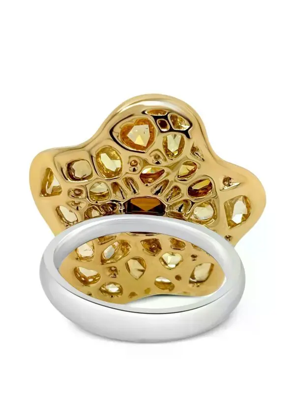 HYT JEWELRY Flower-shape Diamond Statement Ring