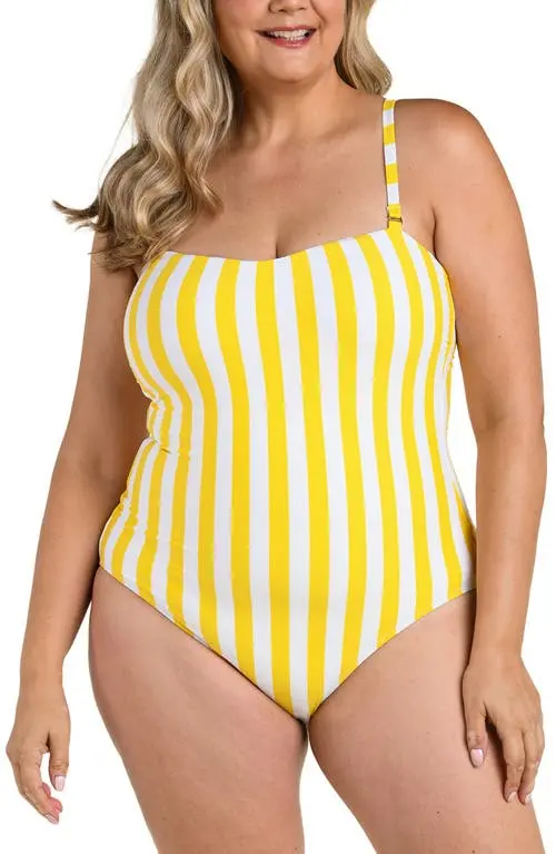La Blanca Coastal Reversible One-piece Swimsuit - Soleil