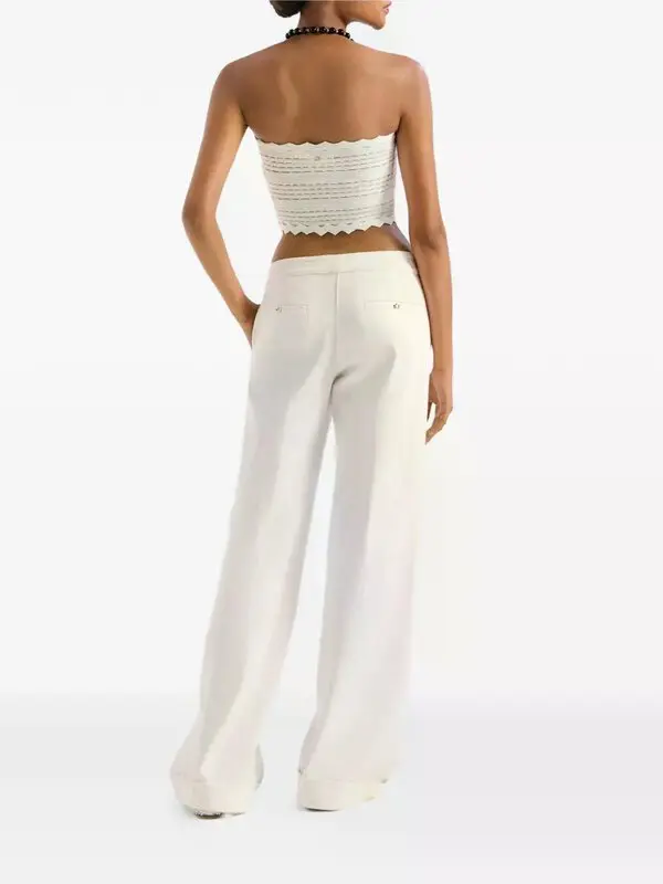 GENNY Scalloped Knitted Bandeau Top