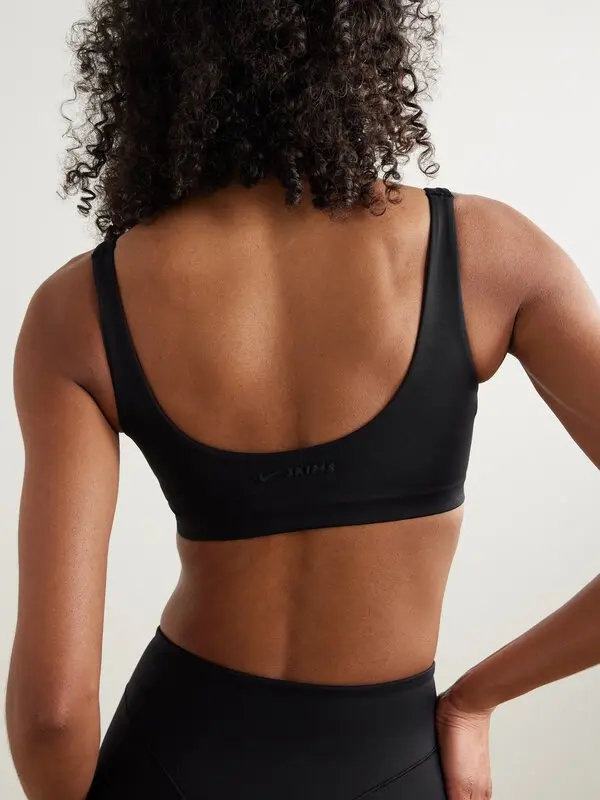 SKIMS Nike Scoop Neck Bra - Black