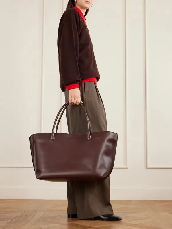 LIÉ STUDIO The Eva Weekend Leather Tote - Brown