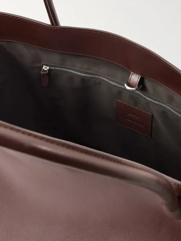 LIÉ STUDIO The Eva Weekend Leather Tote - Brown