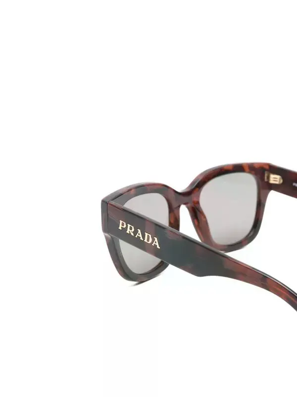 Prada Patterned Square Frame Sunglasses