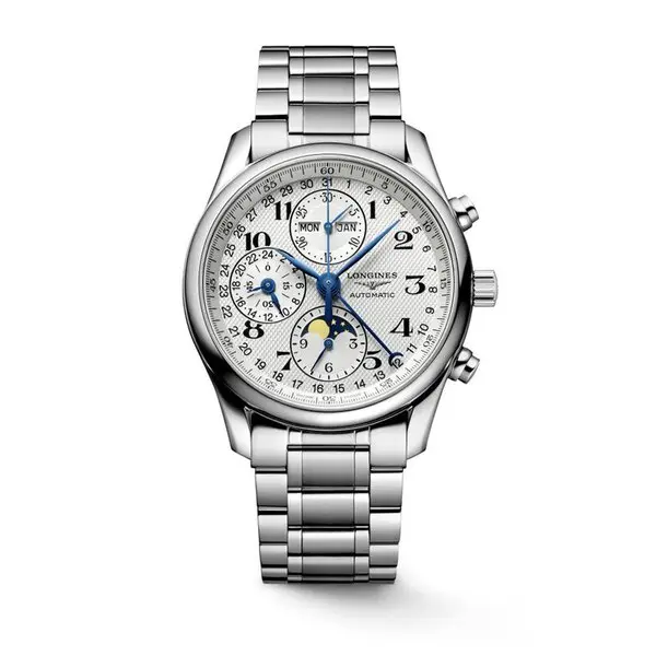 LONGINES Master Collection Chronograph Moonphase 40mm Watch - Stainless Steel