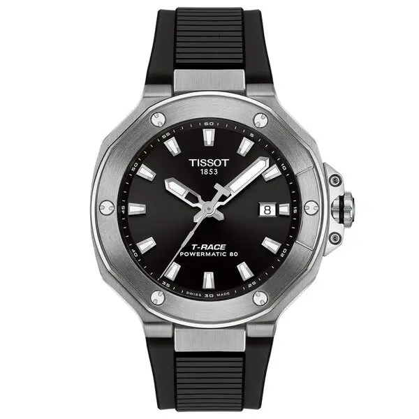 TISSOT T-race Black Dial Watch 41mm - Stainless Steel