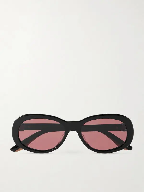 Brunello Cucinelli Claire Round-frame Embellished Sunglasses - Black