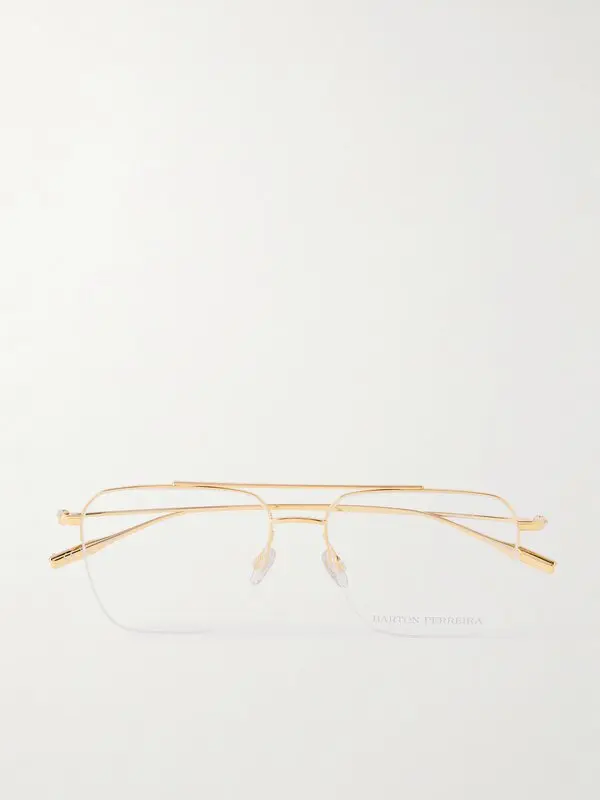 Barton Perreira Armstrong Aviator-style Optical Glasses - Gold