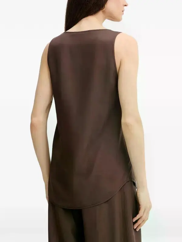 SIMONA CORSELLINI Sleeveless Top - Brown