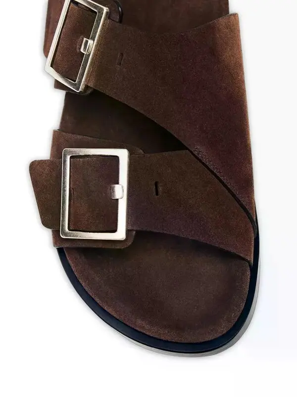 ALOHAS Alba Buckle Strap Sandals - Brown