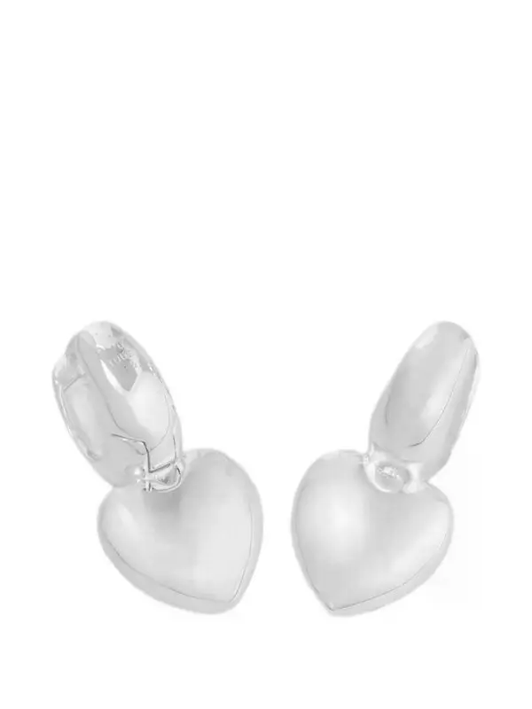 TOUS Flechazo Heart Drop Earrings - Silver