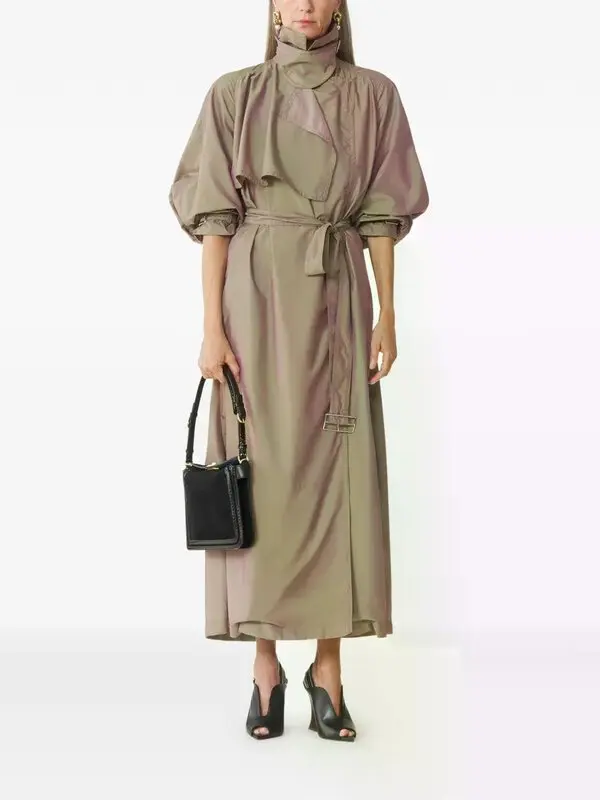 LANVIN Belted Trench With Buckle Cuffs