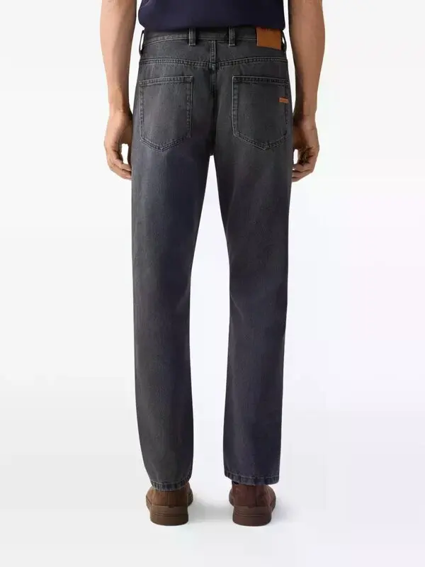 Zegna Roccia Stone-washed Jeans - Grey