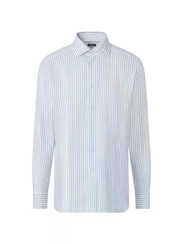Zegna Striped Shirt - White