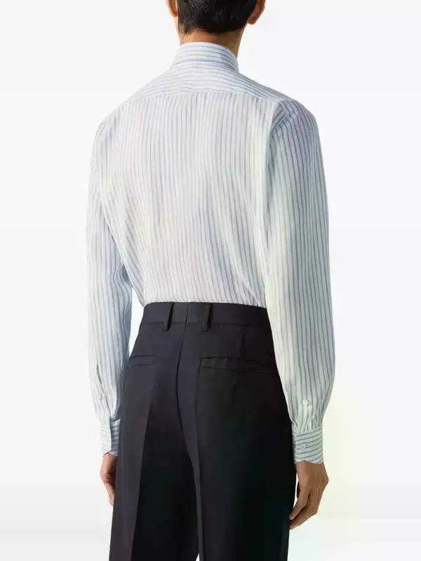 Zegna Striped Shirt - White