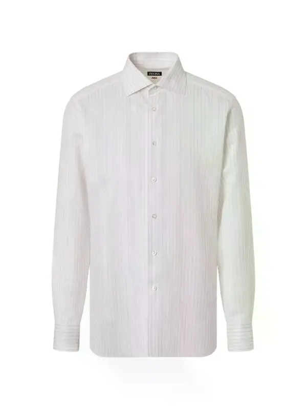 Zegna Striped Shirt - White