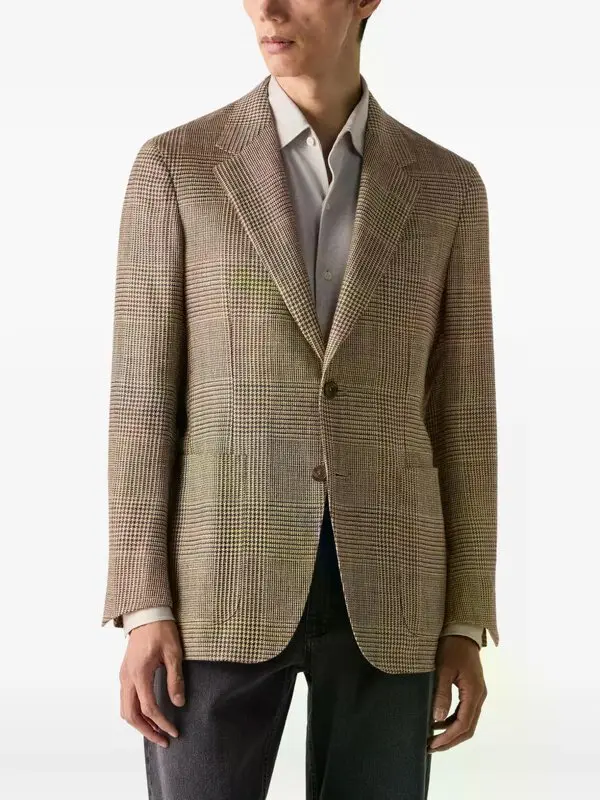 Zegna Checked-pattern Blazer