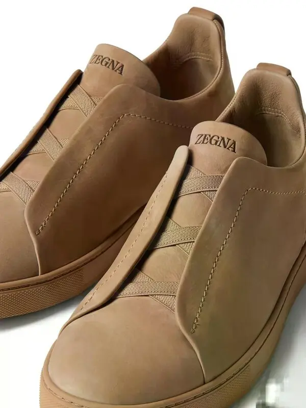 Zegna Triple Stitch Sneakers - Neutrals