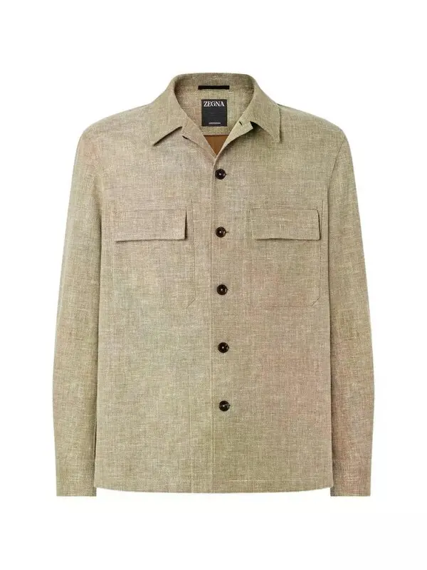 Zegna Chest-pocket Shirt Jacket - Neutrals