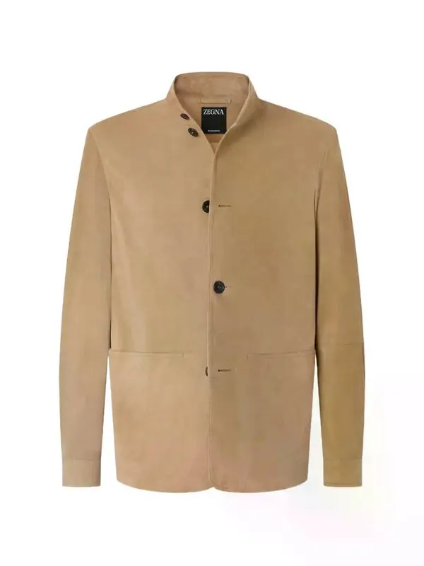 Zegna Button-up Jacket - Neutrals