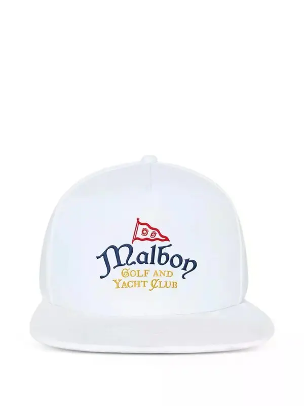 MALBON Logo-embroidered Baseball Cap - White