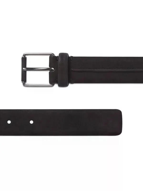 Zegna Nubuck Belt - Black