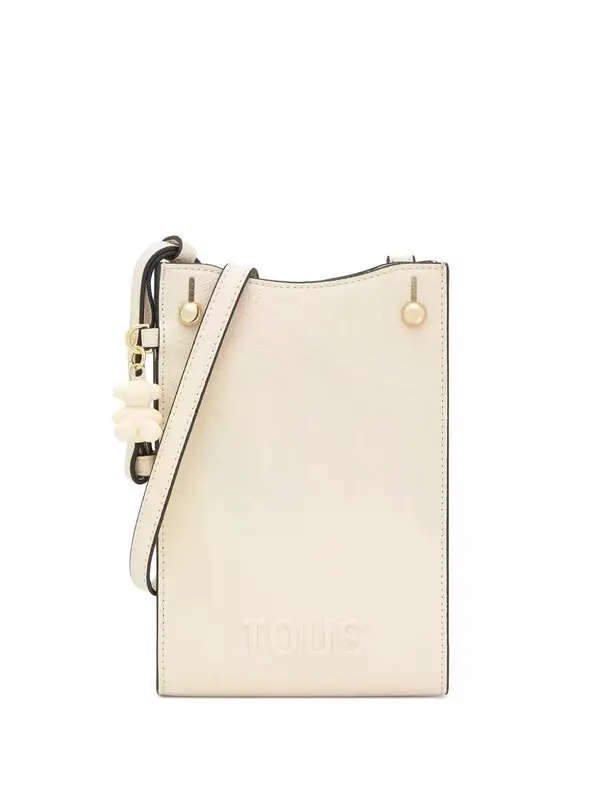 TOUS Bear Charm Phone Case Crossbody Bag - Neutrals