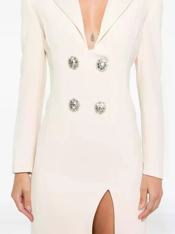 SIMONA CORSELLINI Embellished Split Dress