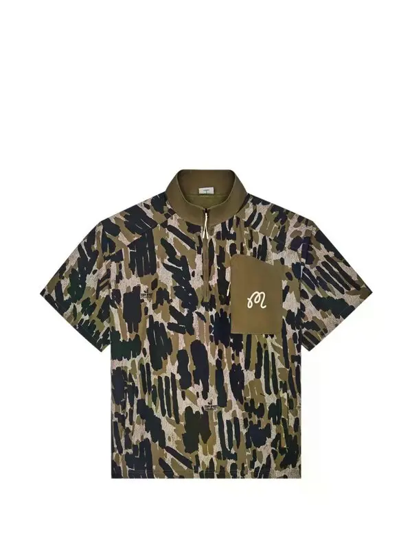 MALBON Camouflage-pattern Polo Shirt - Green