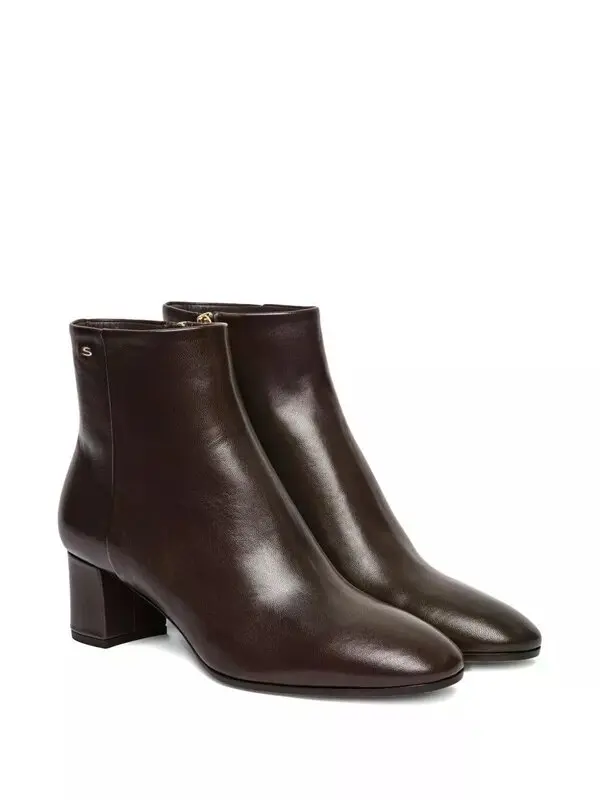 Santoni Round-toe Zip-fastening Boots