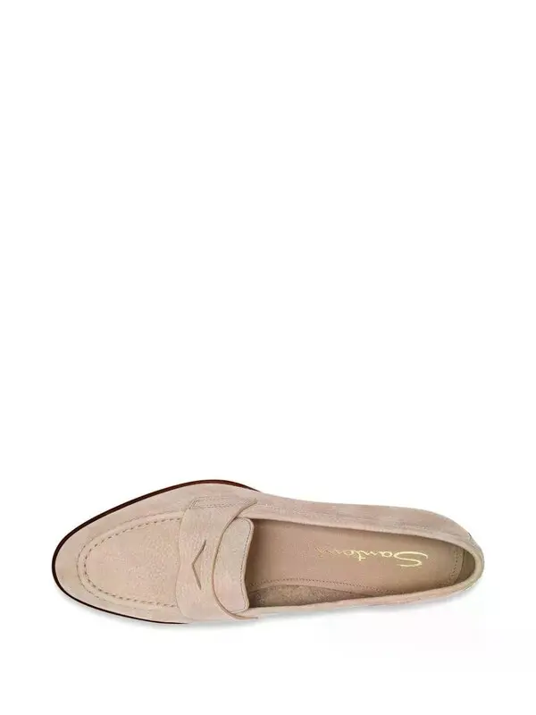 Santoni Round-toe Penny Loafers