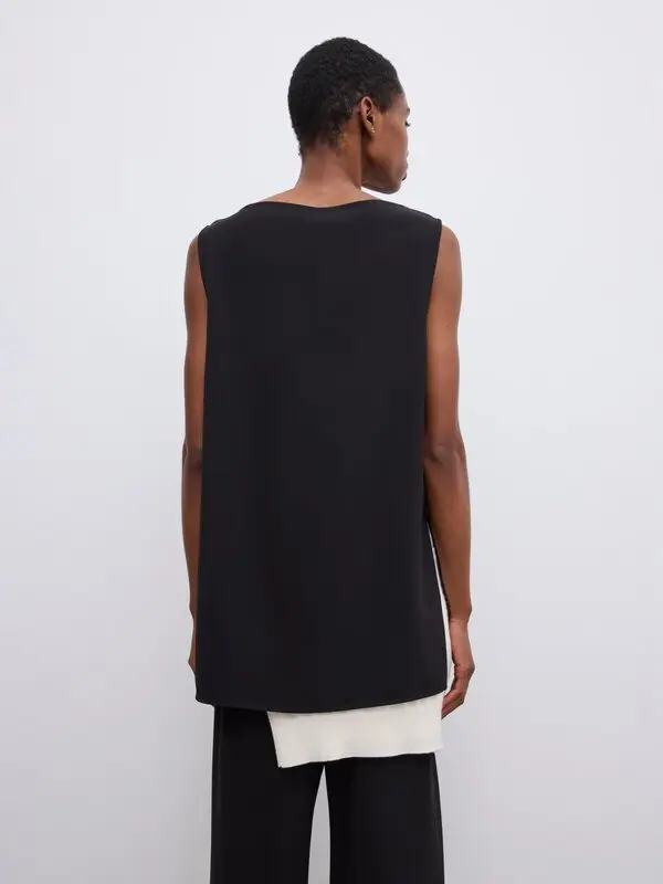 HOUSE OF DAGMAR Sleeveless Crepe Top