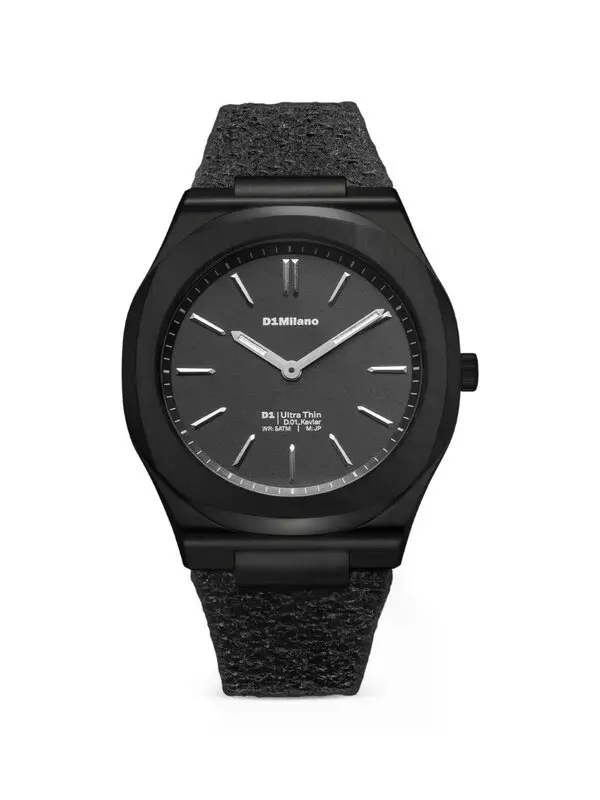 D1 MILANO Ultra Thin 39mm Watch - Black