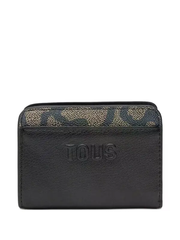 TOUS Embossed Zip Wallet - Black