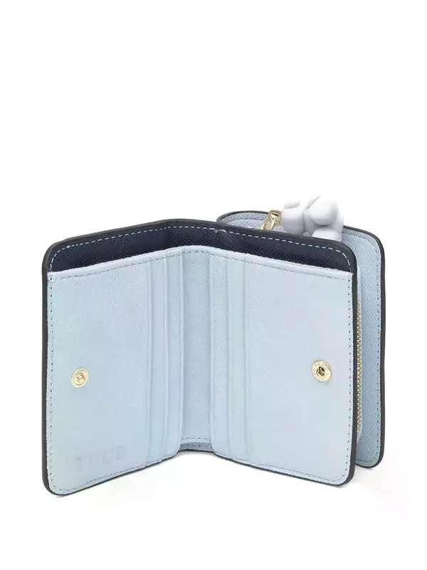 TOUS Medium Doble Audree Bear-charm Embossed Wallet