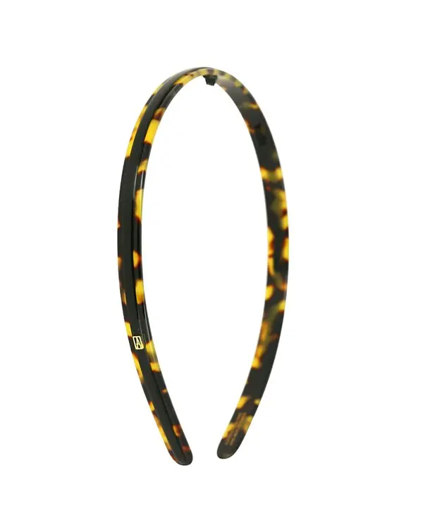 Alexandre De Paris Notre Dame Acetate Headband - Black Tortoiseshell