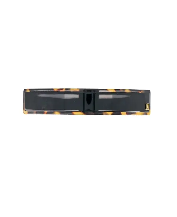 Alexandre De Paris Notre Dame Ponytail Acetate Barrette - Black Tortoiseshell