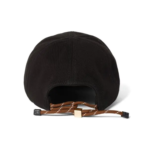 Miu Miu Baseball Cap - Black/tobacco