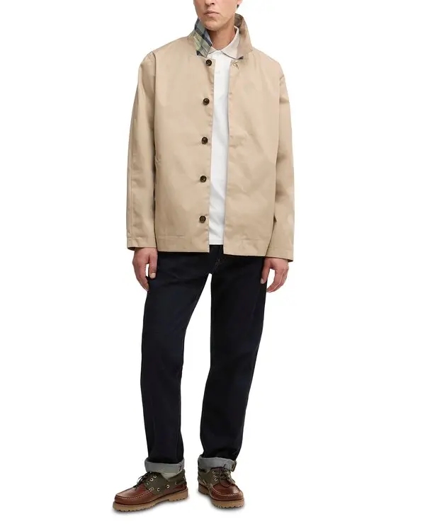 Barbour Short Rokig Waterproof Jacket - Washed Stone