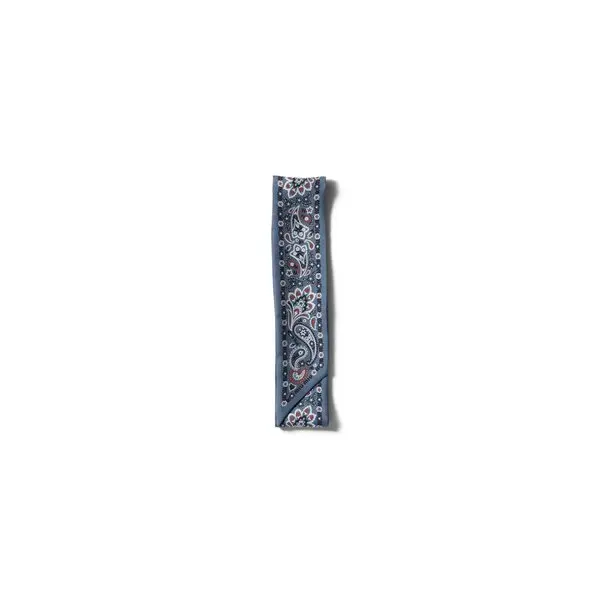 Miu Miu Printed Silk Skinny Scarf - Aviator Blue