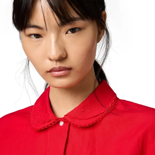 Miu Miu Slubbed Poplin Shirt