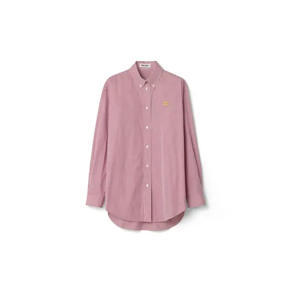 Miu Miu Vertical Stripe Shirt