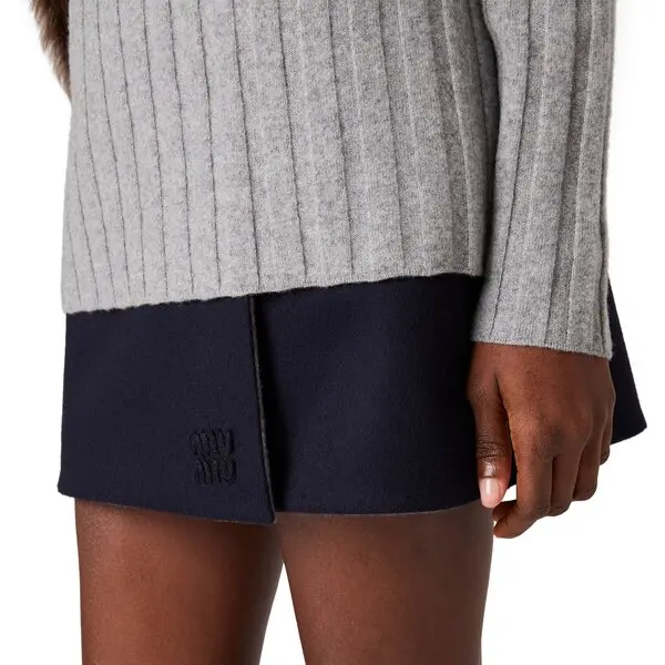 Miu Miu Velour Miniskirt