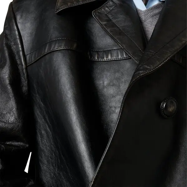 Miu Miu Leather Jacket - Black