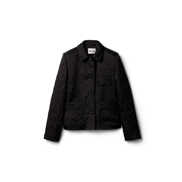 Miu Miu Single-breasted Cloqué Duchesse Jacket